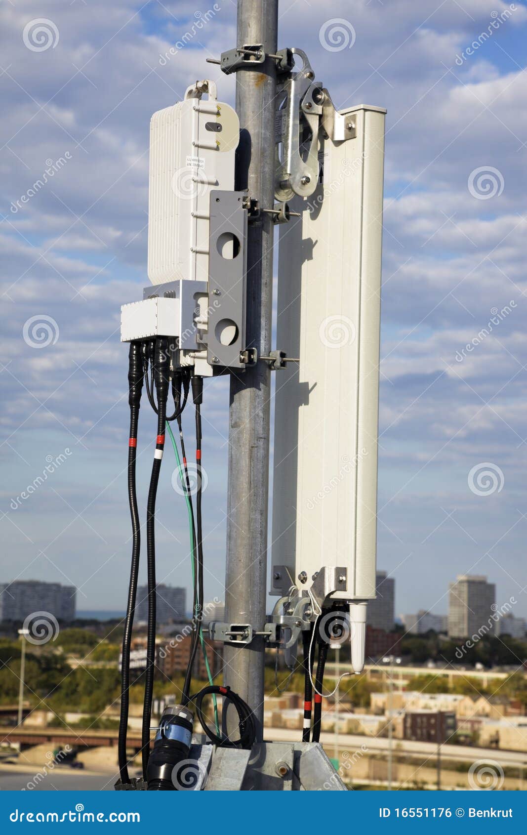 Cellular Antenna Installed On The Roof Stock Photography ...
