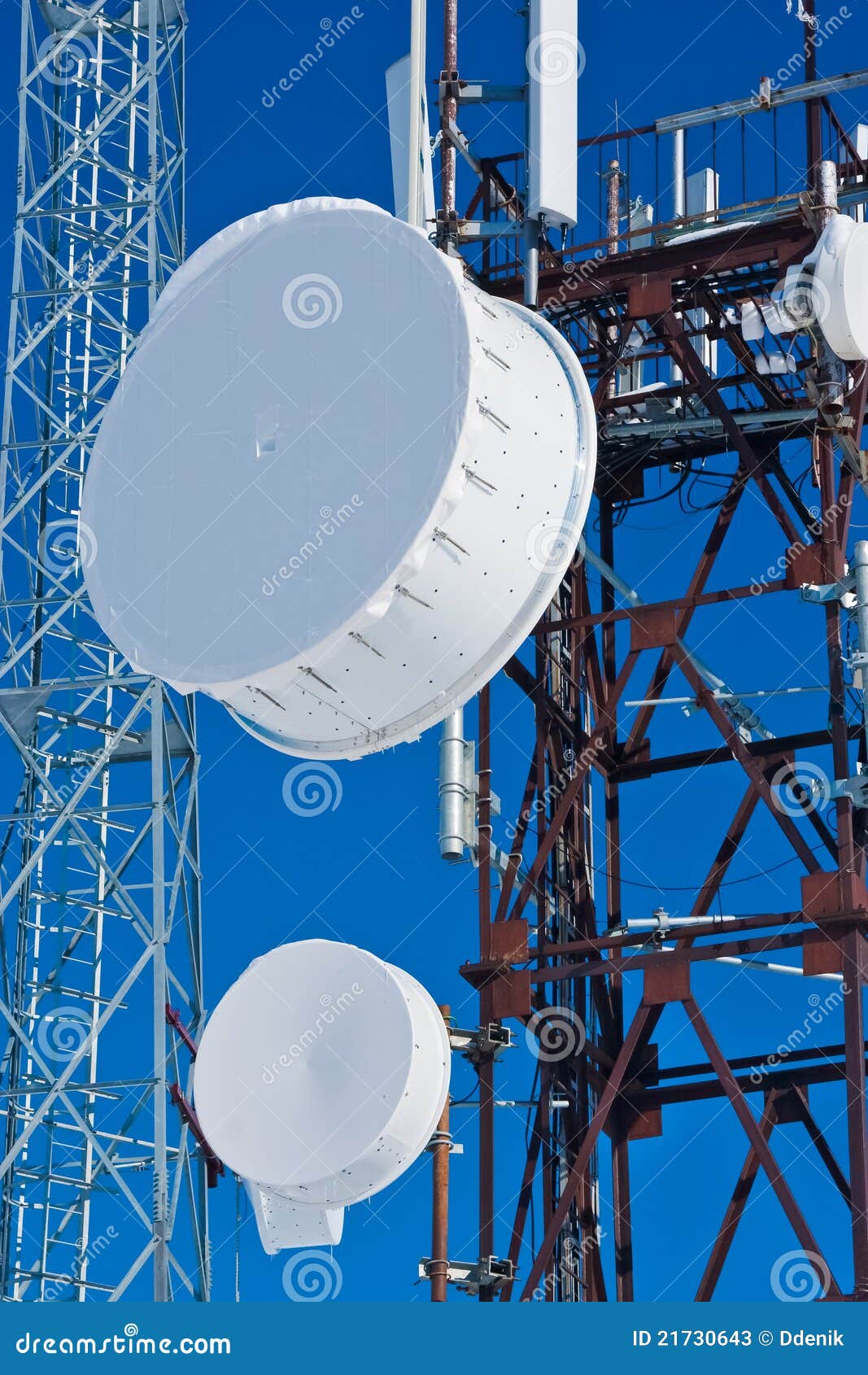 Cellular Antenna Installed On The Roof Stock Photography ...