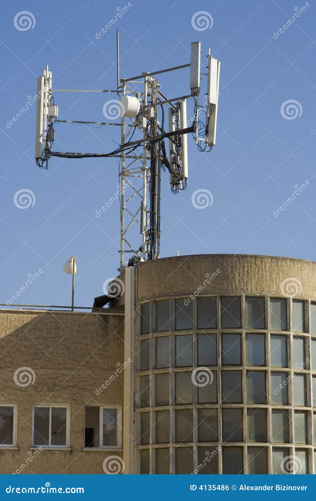 Cellular antenna stock photo. Image of receptor, metal - 4135486
