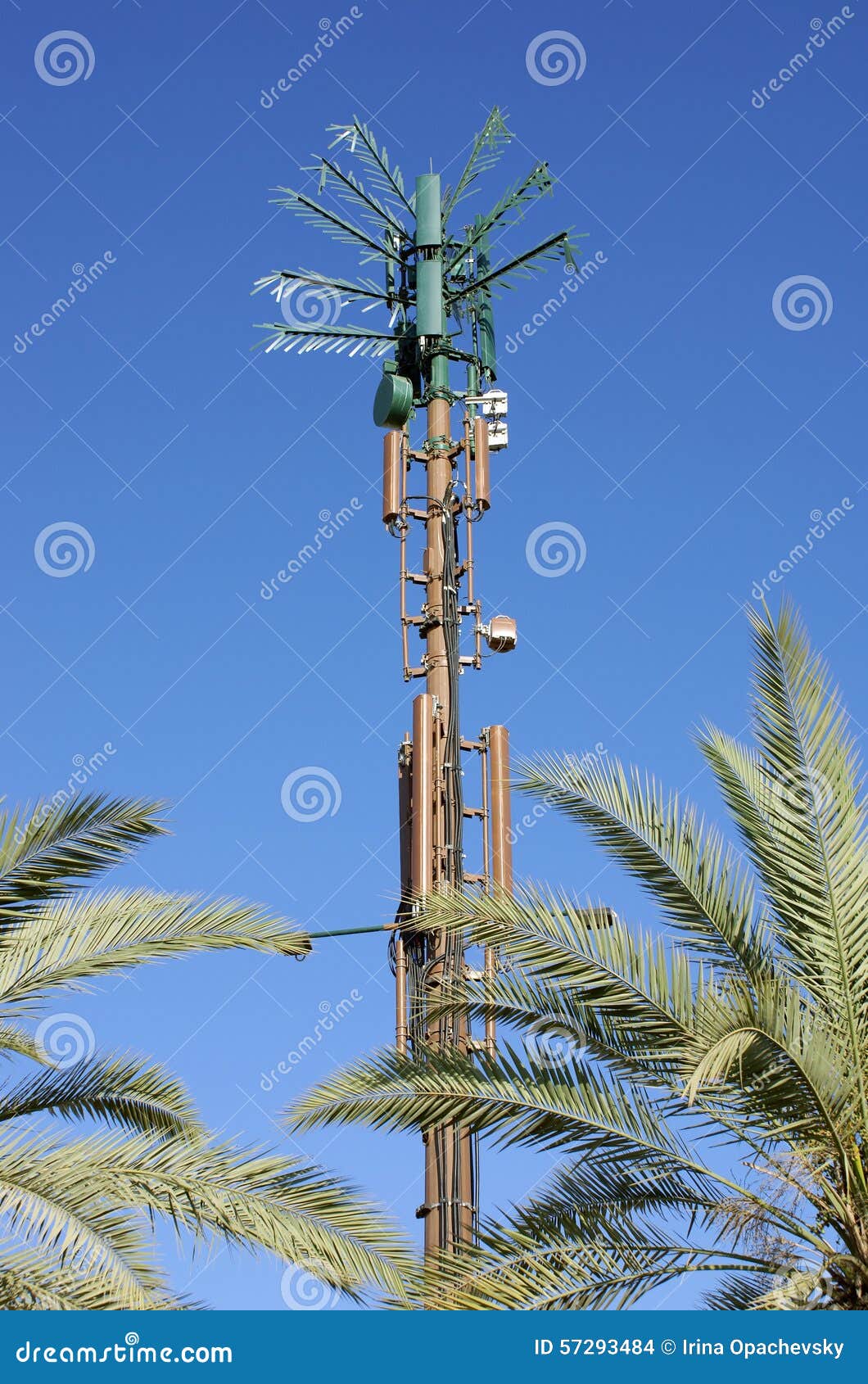 Cellular Antenna Installed On The Roof Stock Photography ...