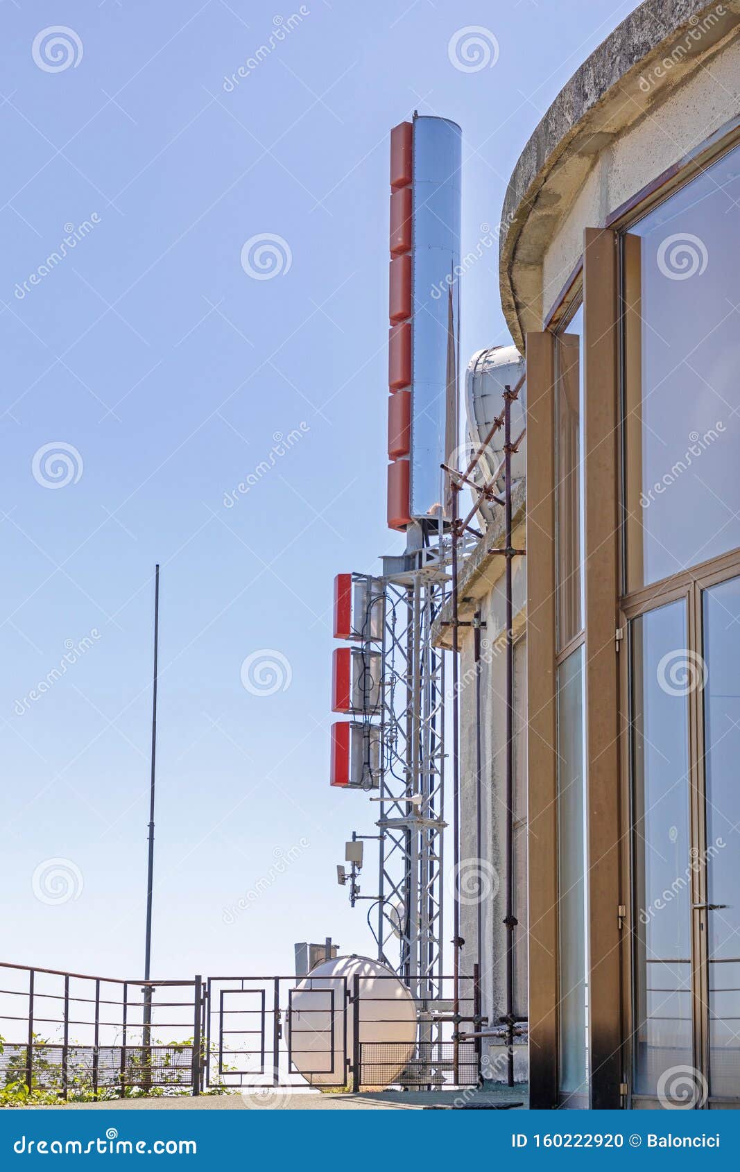Cellular Antenna Pole stock photo. Image of site, microstate - 160222920