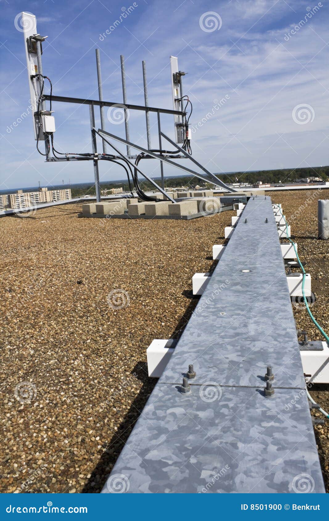 Cellular antennas stock photo. Image of global, cable - 8501900