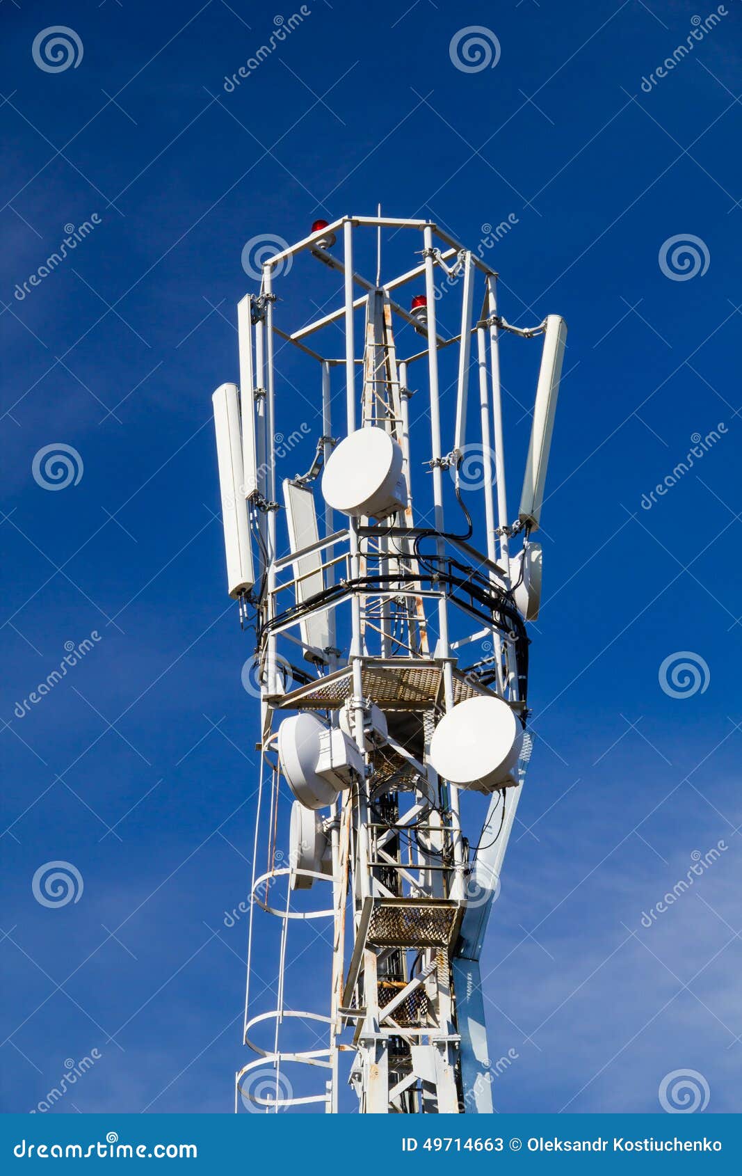 Cellular Antennas Installed On The Roof Royalty-Free Stock Photography ...