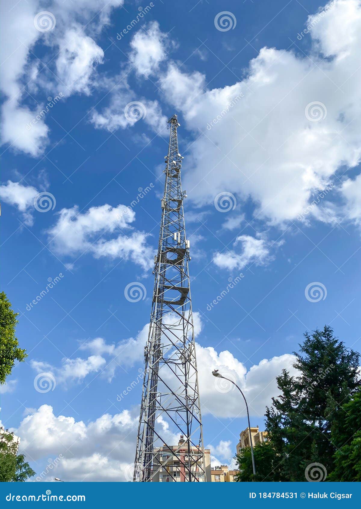 Cellular Base Station or Base Transceiver Station. Stock Image - Image ...