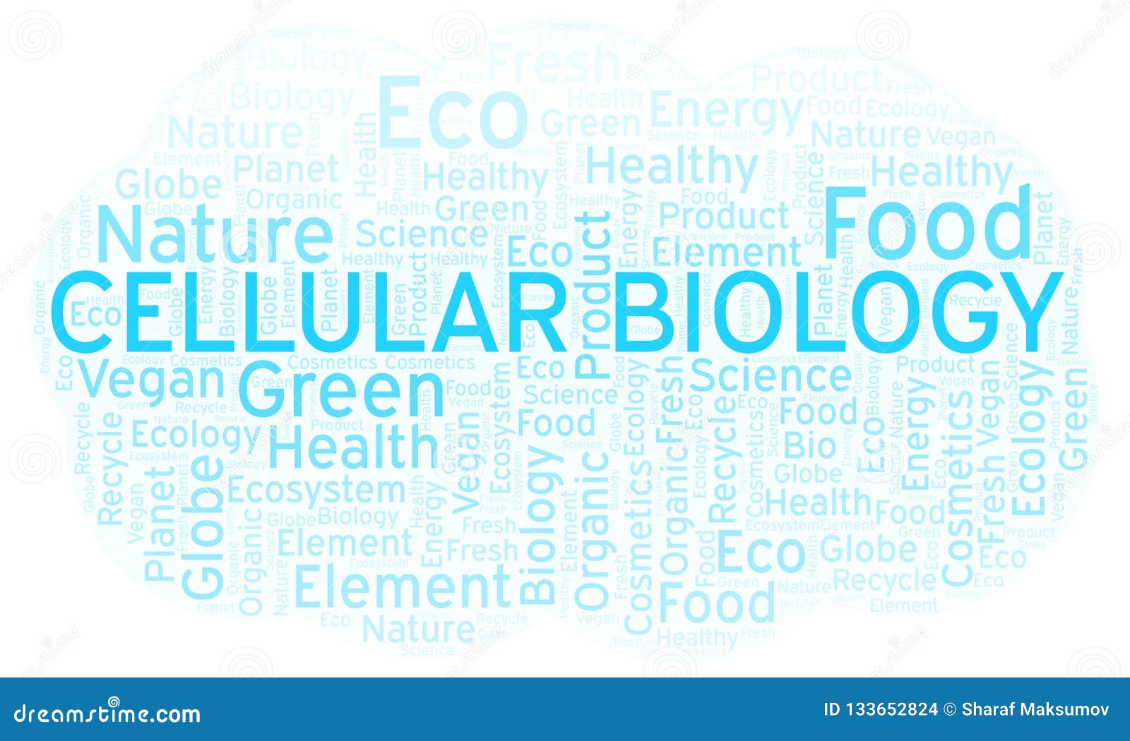Cellular Biology Word Cloud Stock Illustration - Illustration of ...