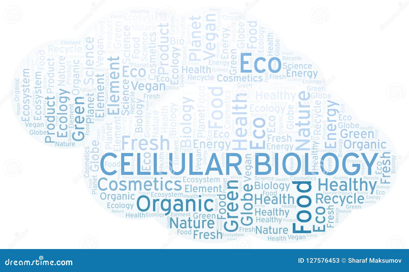 Cellular Biology Word Cloud. Stock Illustration - Illustration of print ...