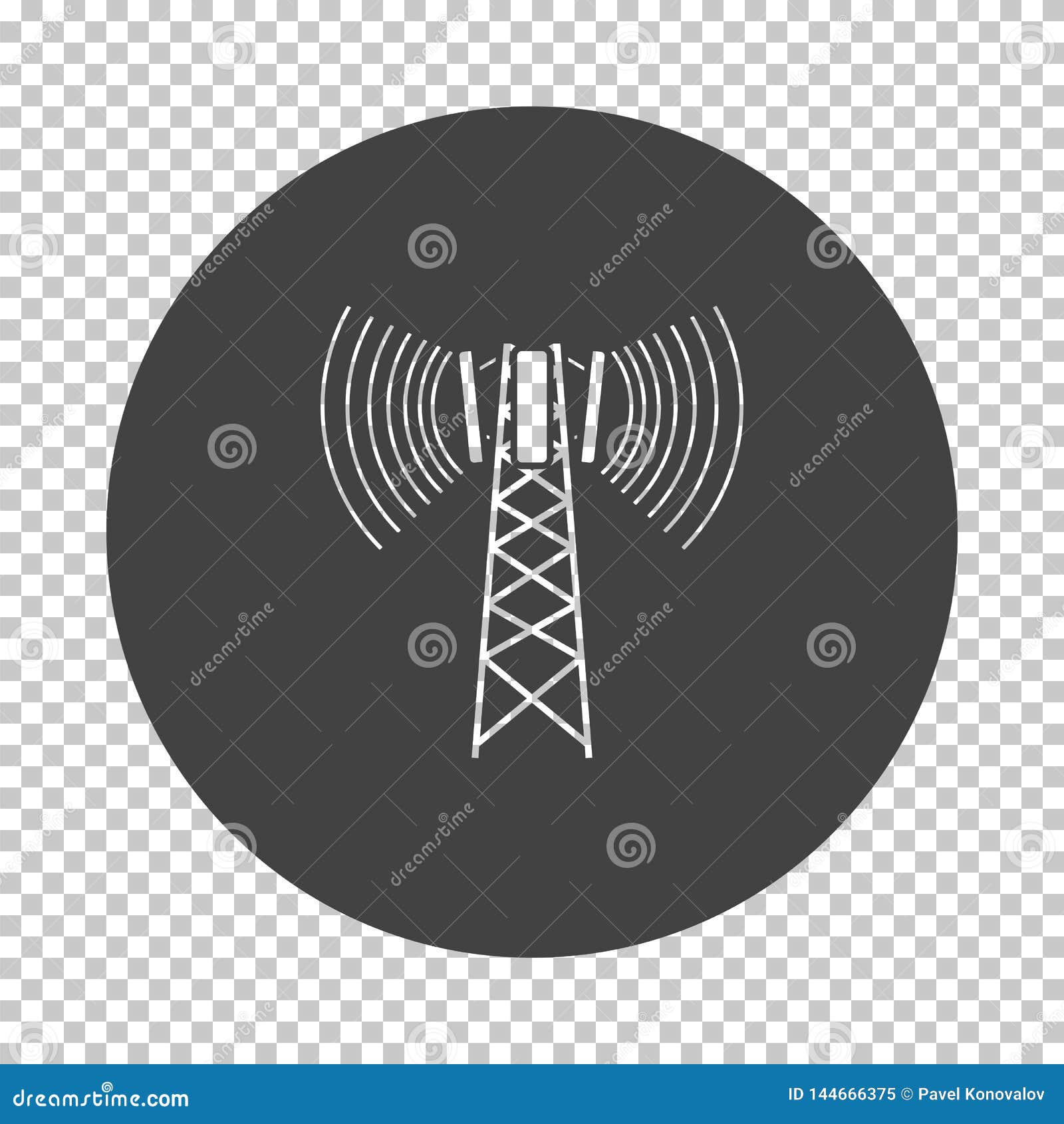 Cellular Broadcasting Antenna Icon Stock Vector - Illustration of ...