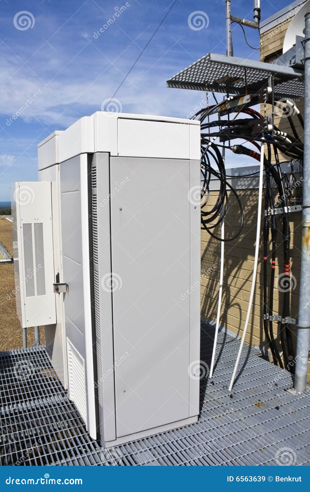 Cellular Cabinets on the Platform Stock Image - Image of base ...