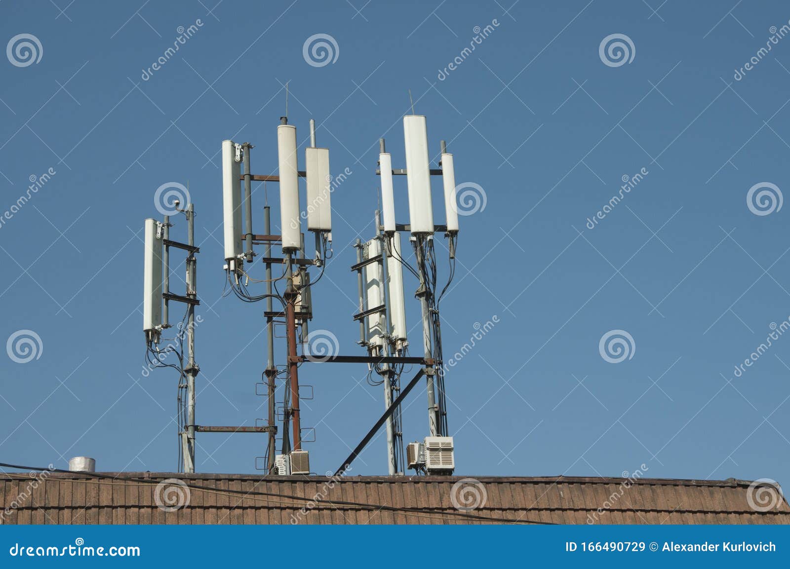 The Cellular Communication Aerial Stock Image - Image of digital, phone ...