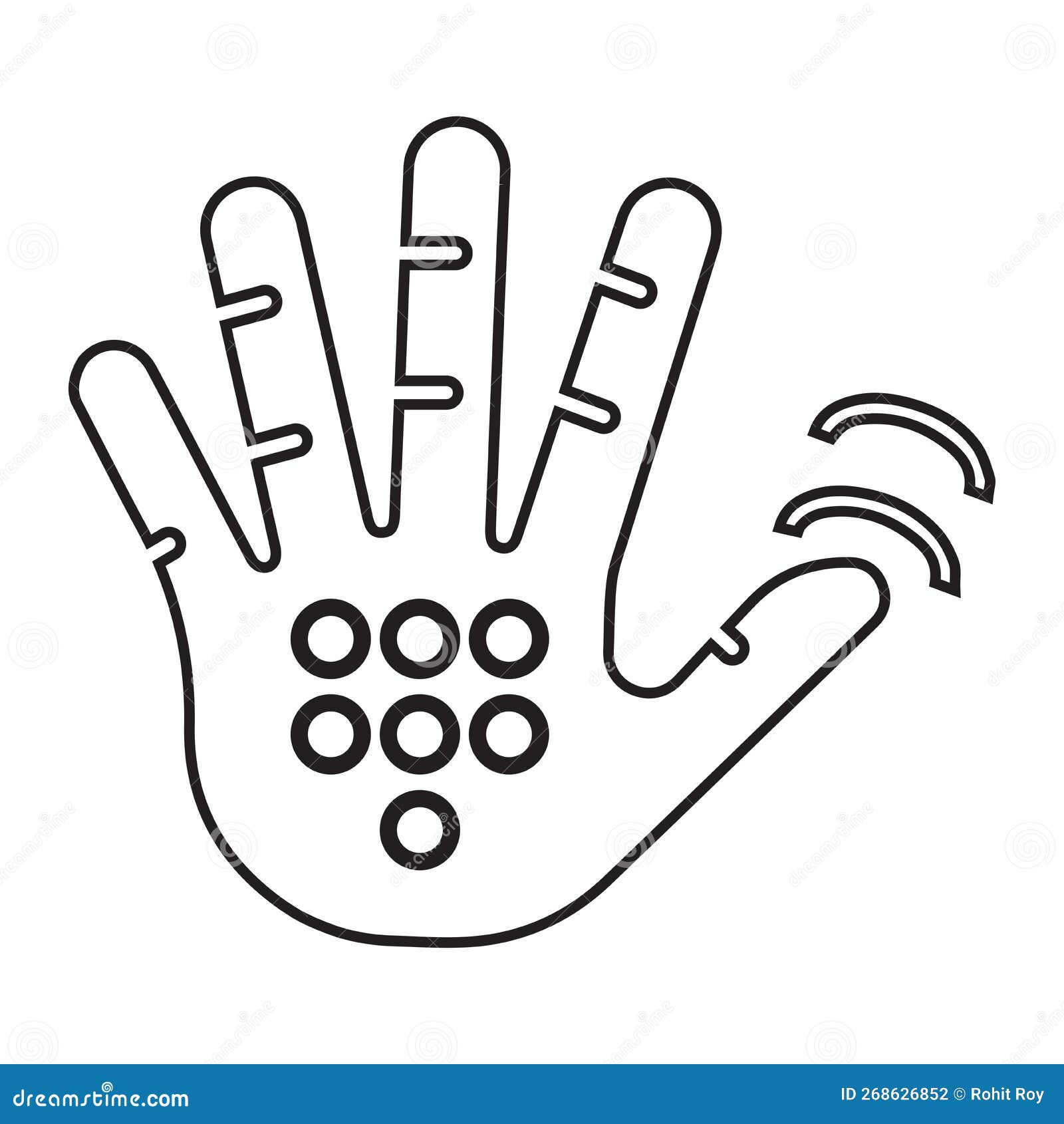 Cellular, Cybernetics, Hand Icon Stock Illustration - Illustration of ...