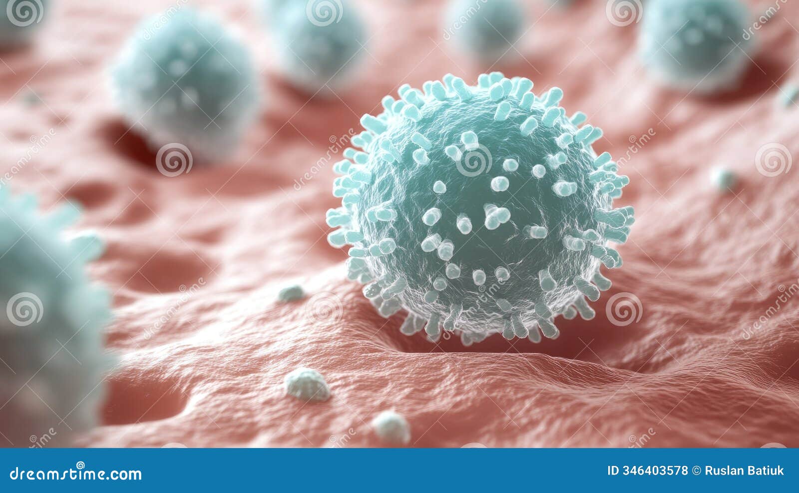 Cellular Defense: Leukocytes Under a Microscope, Showcasing Their ...