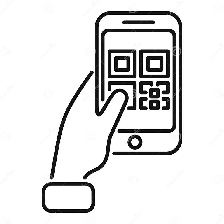 Cellular Device Icon Outline Vector. Symbol Digital Sign Stock ...