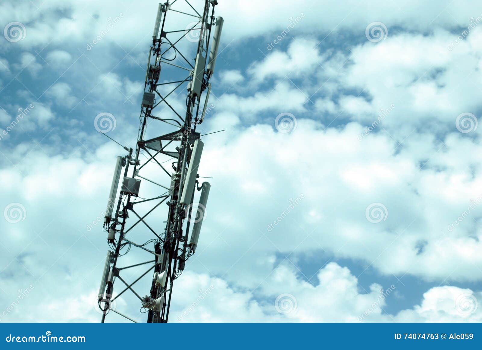 Cellular Equipment Tower (Base Station) Stock Image - Image of concepts ...