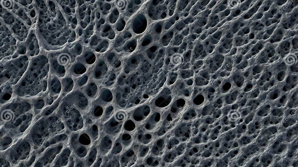 Cellular Foam Structure Under Stress Analysis Stock Illustration ...