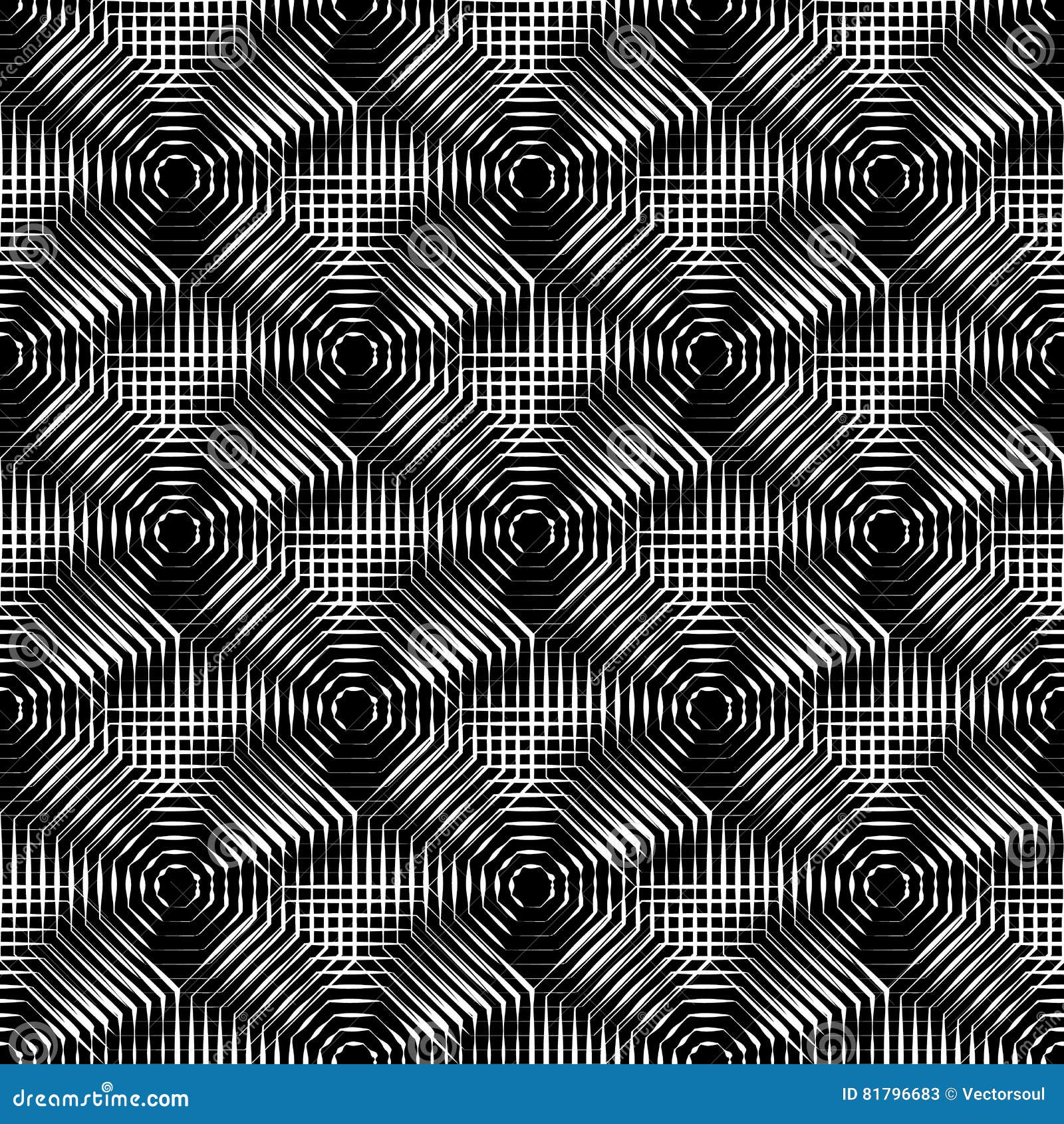 Cellular Geometric Pattern, Seamlessly Repeatable. Abstract Mono Stock ...