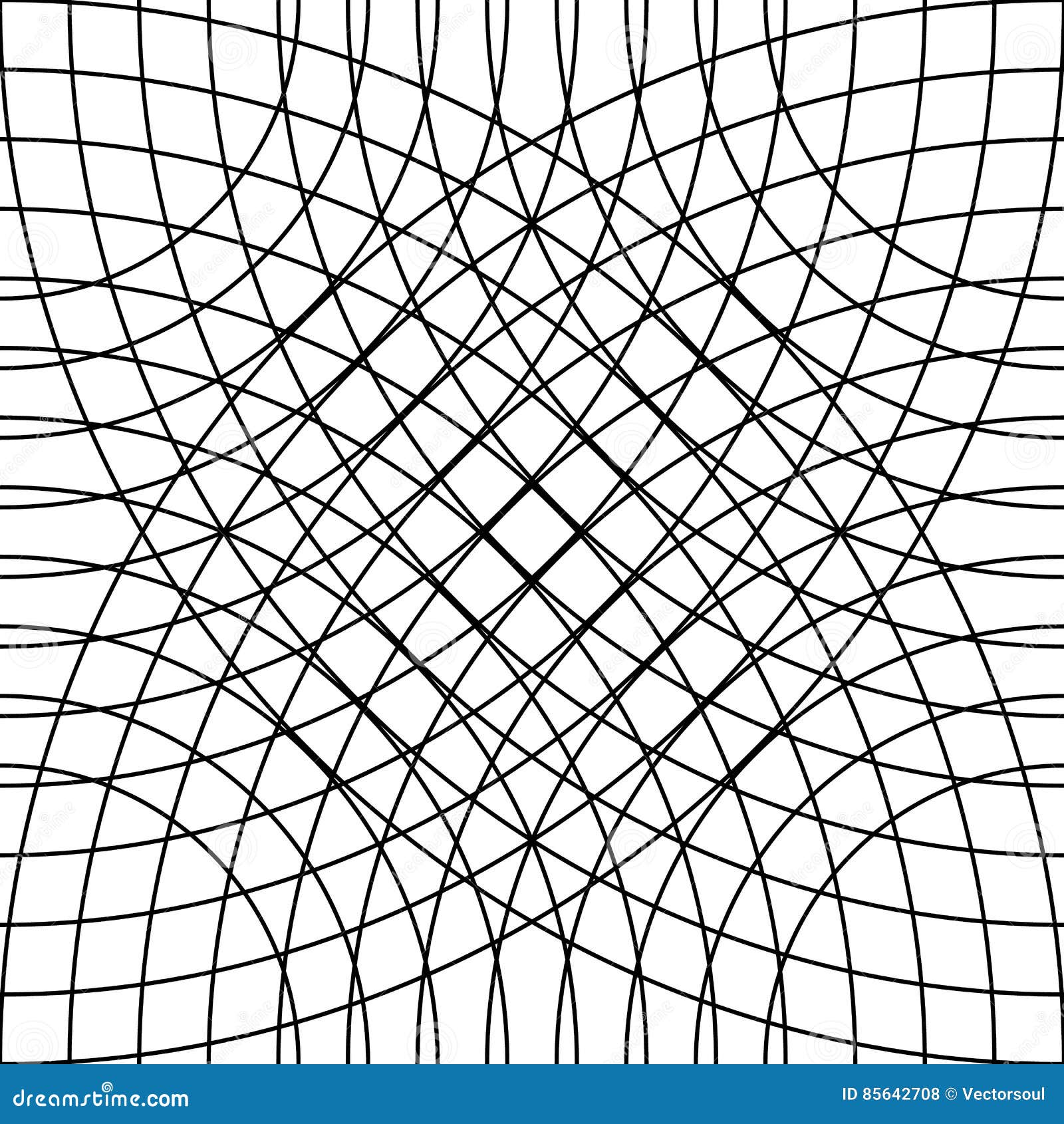 Cellular Grid, Mesh Pattern with Circles from Center Repeatable Stock ...