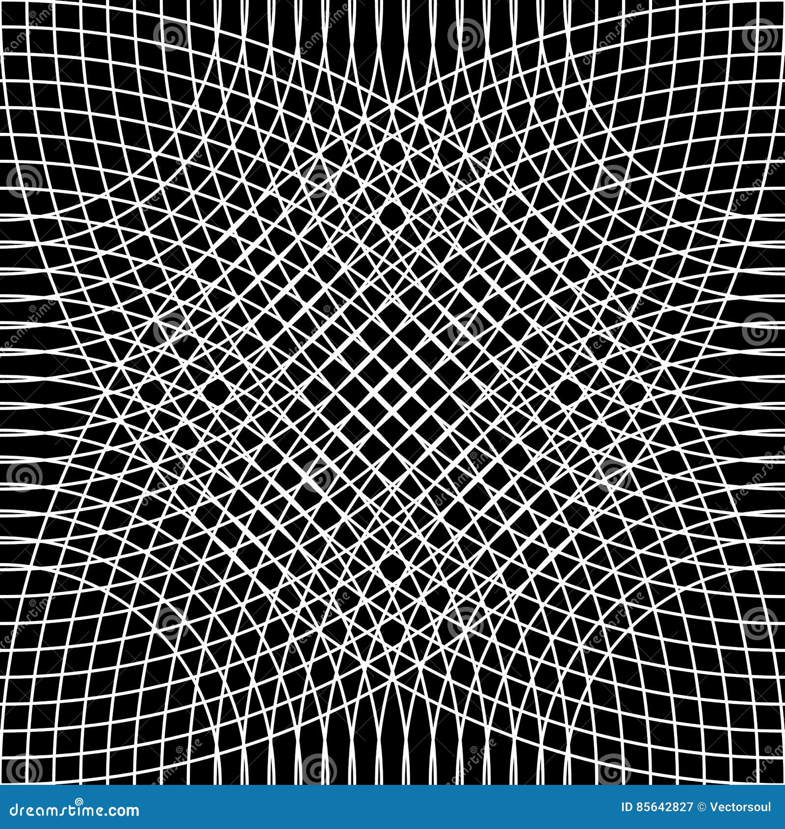 Cellular Grid, Mesh Pattern with Circles from Center Repeatable Stock ...