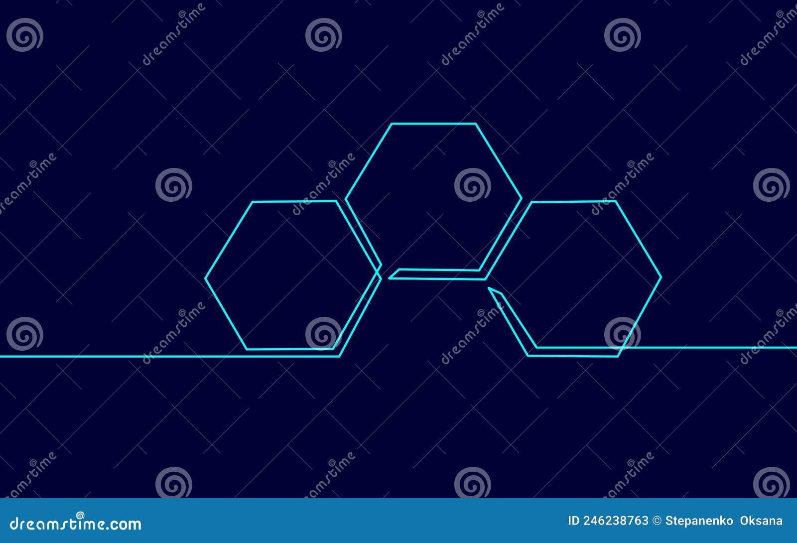 Cellular Honeycomb Internet Base Station Receiver. One Line ...