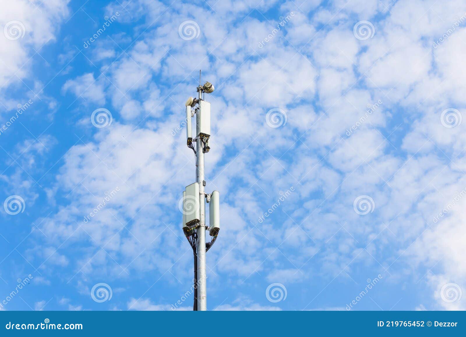 Cellular Macro Base Transceiver Station. Telecommunication Tower ...