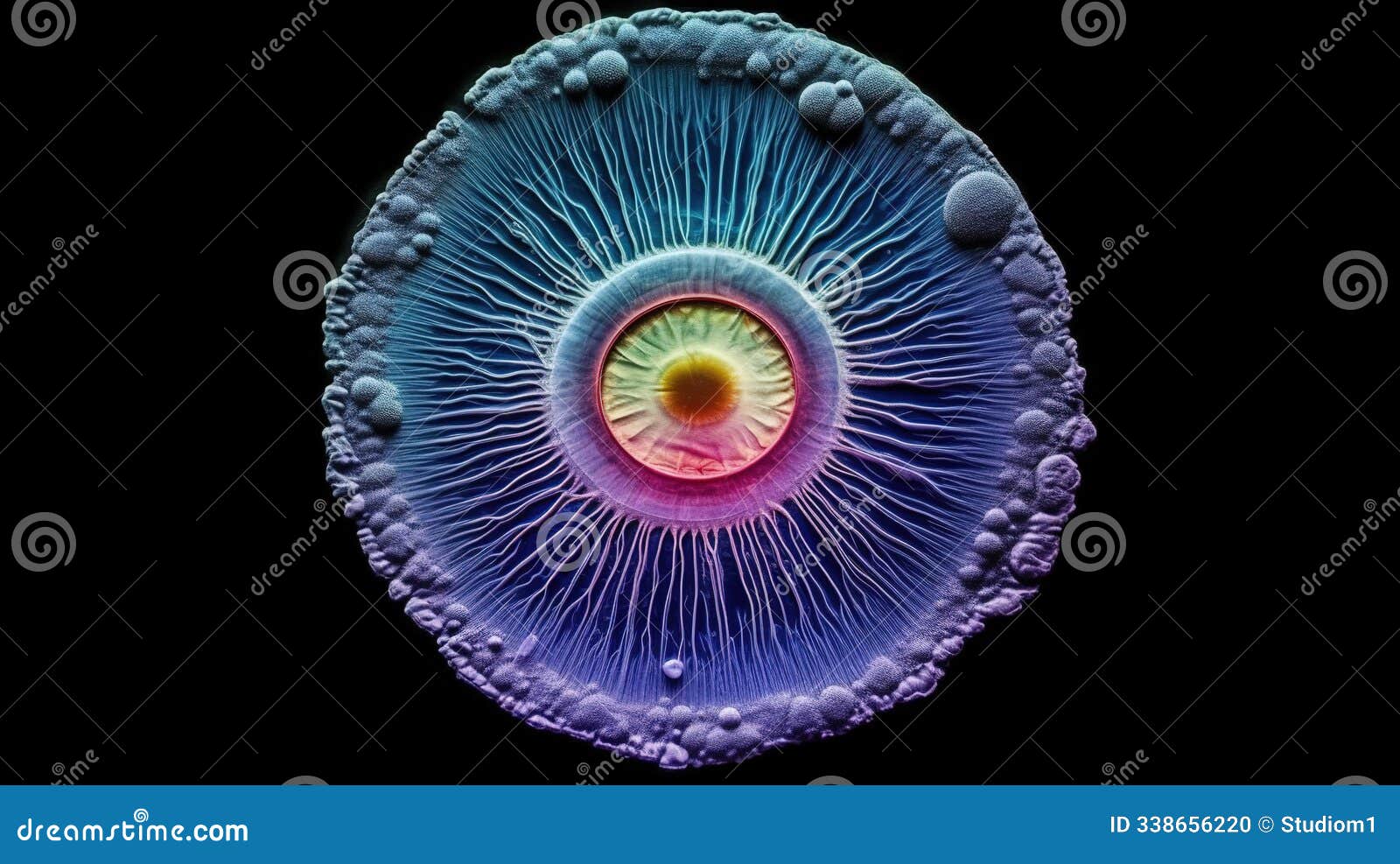 Cellular or Membrane Structure of Tissue Under the Microscope at High ...