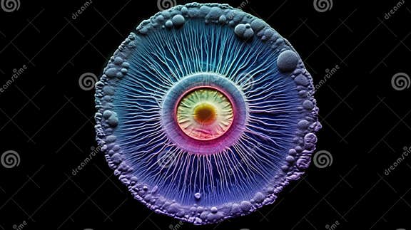 Cellular or Membrane Structure of Tissue Under the Microscope at High ...