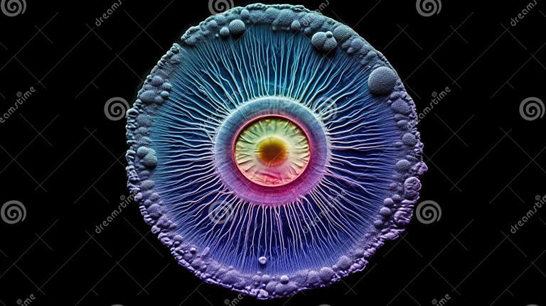 Cellular or Membrane Structure of Tissue Under the Microscope at High ...