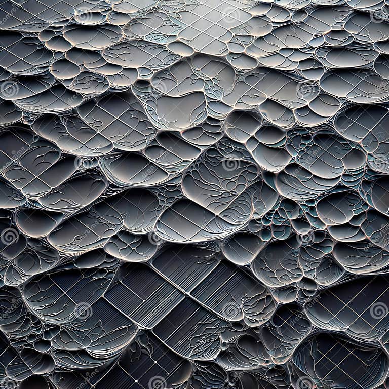 Abstract Cellular Membrane Pattern Close-Up, Generative Ai Stock ...