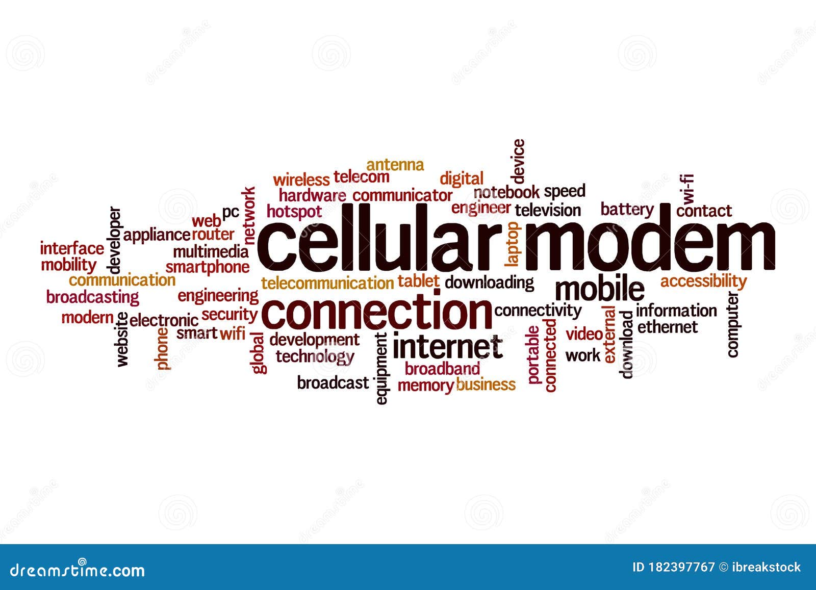 Cellular Modem Cloud Concept Stock Illustration - Illustration of ...