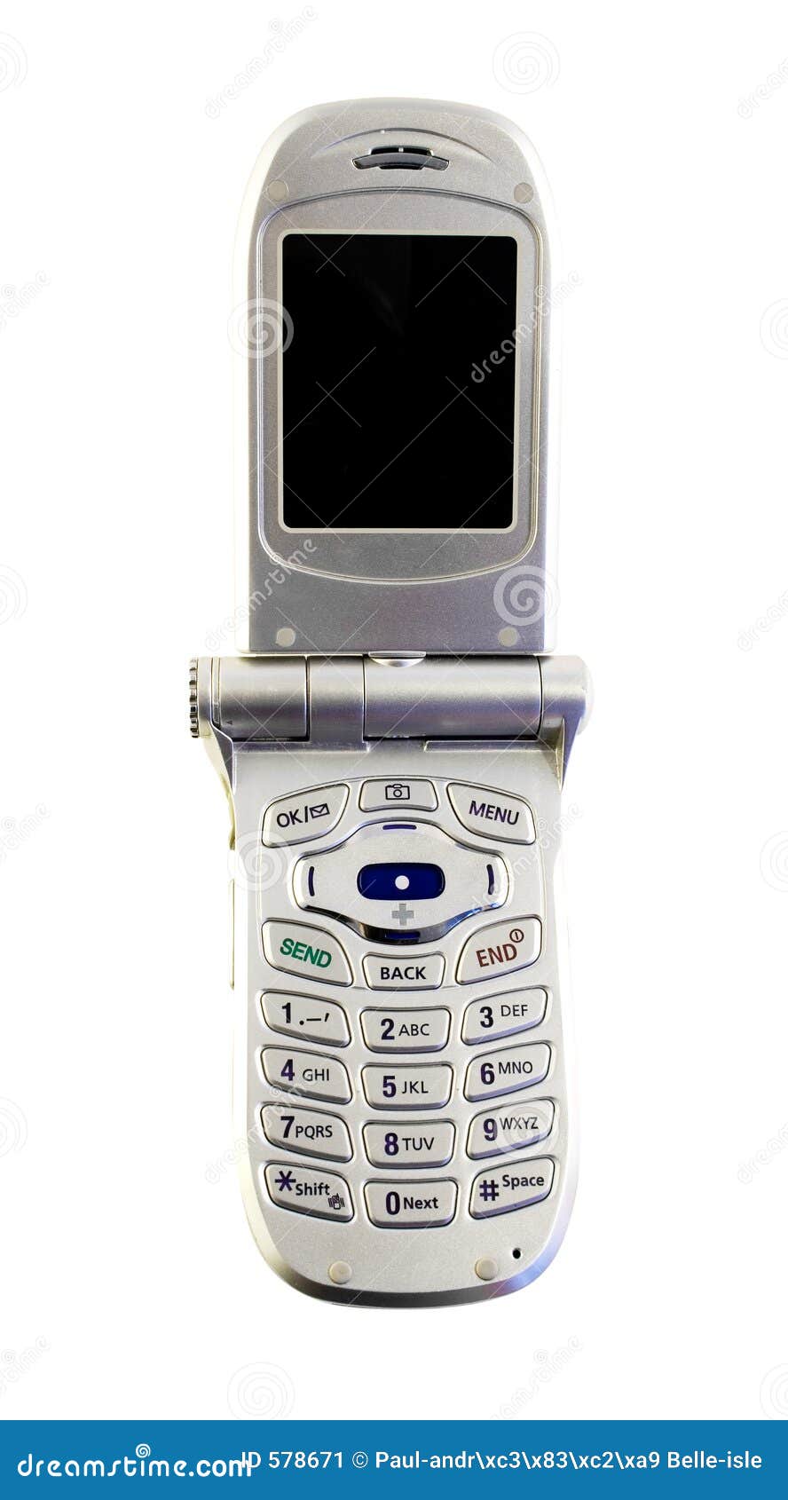 Cellular phone stock image. Image of silver, steel, telephone - 578671