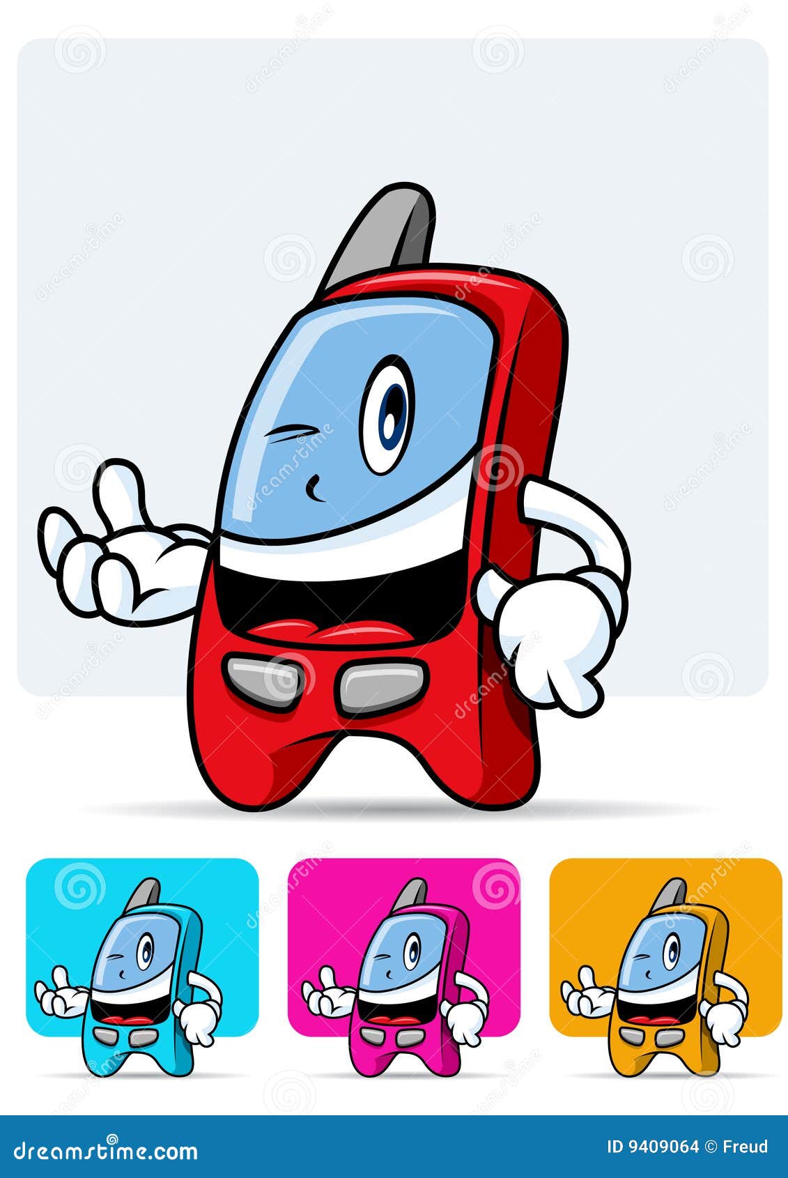 Cellular phone mascot 2 stock illustration. Illustration of phone - 9409064