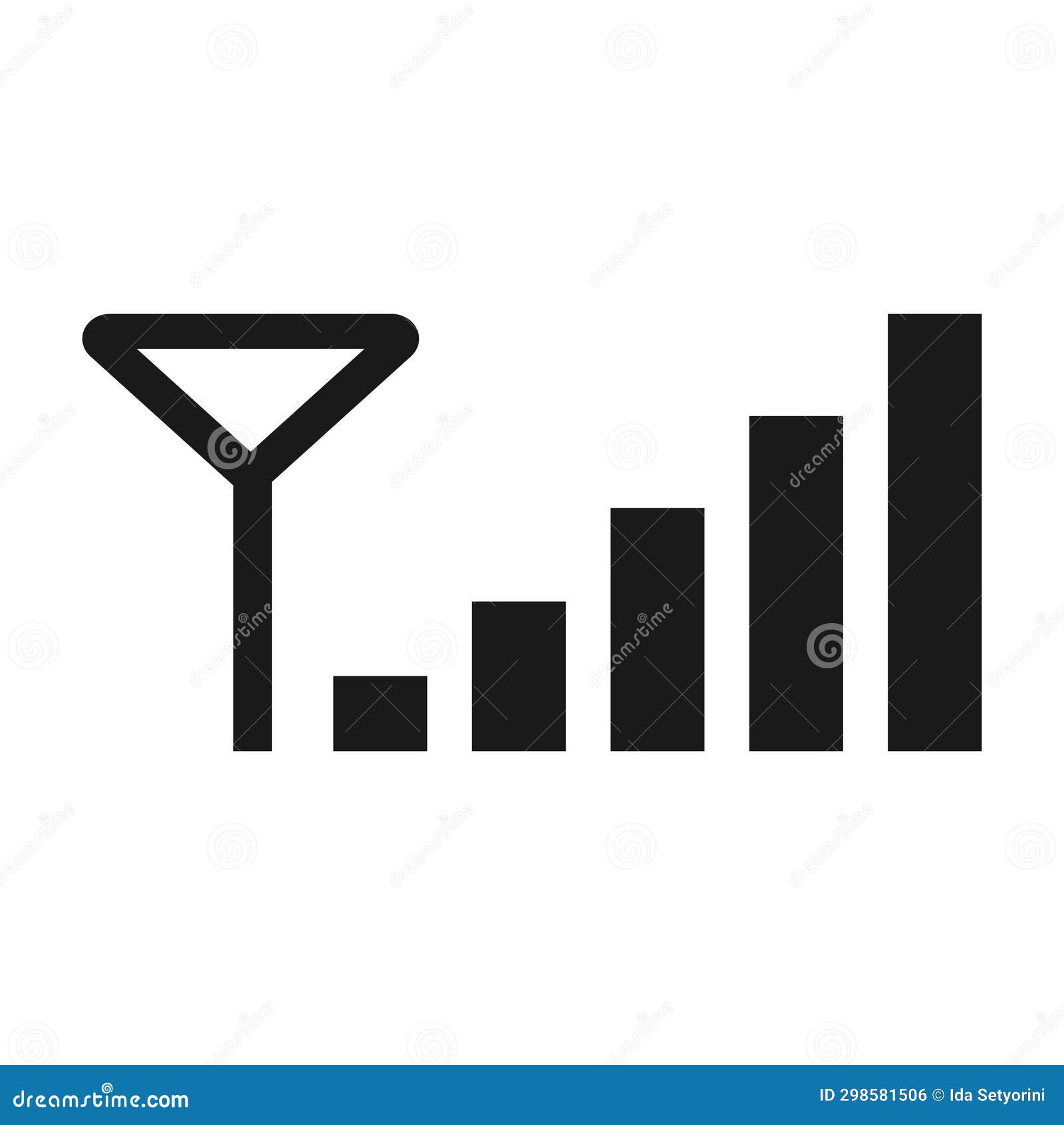 Cellular signal icon stock illustration. Illustration of template ...