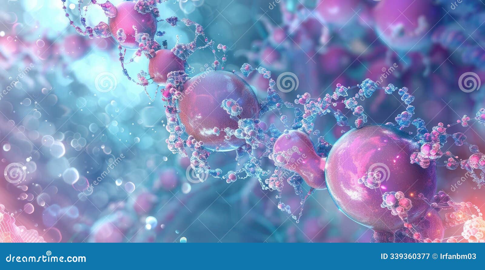 Cellular Structure. Abstract Biology Concept Stock Illustration ...