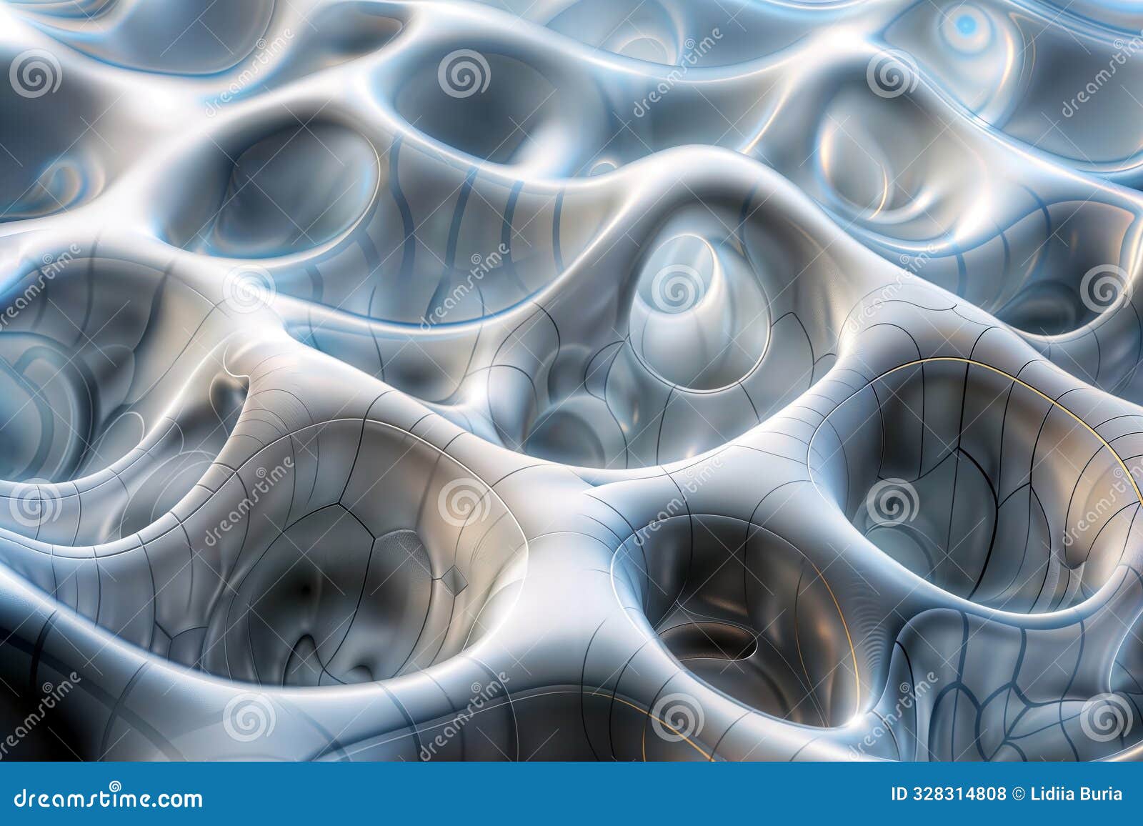 Cellular Structure: Spherical Shapes Resembling Biological Cells ...