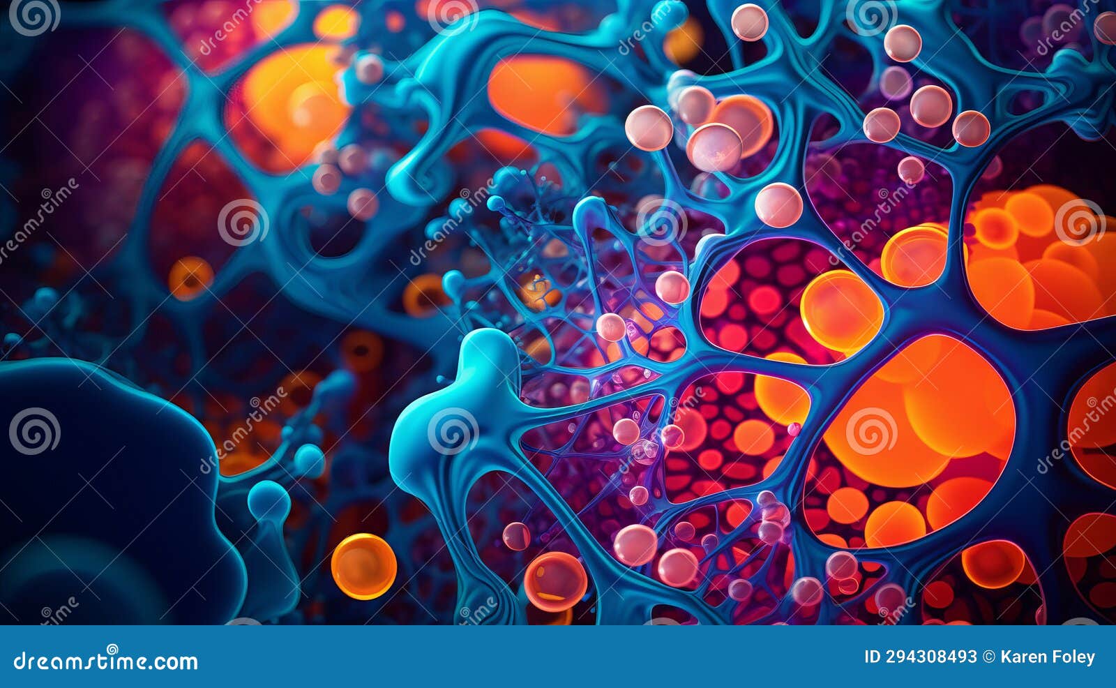 Cellular Structures Under Microscope Royalty-Free Stock Photography ...