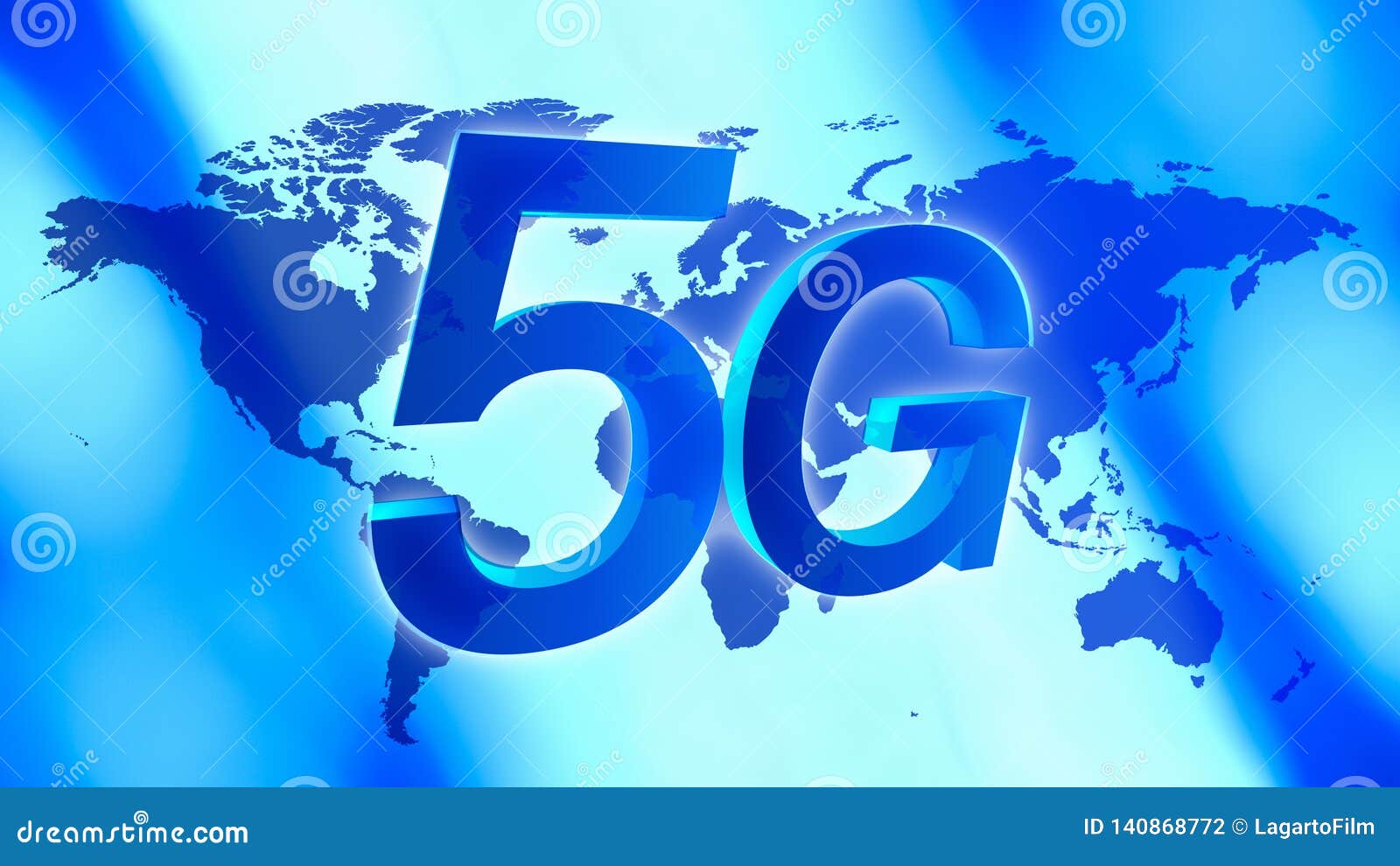 Cellular Technology 5G, World Map Background Royalty-Free Stock Image ...