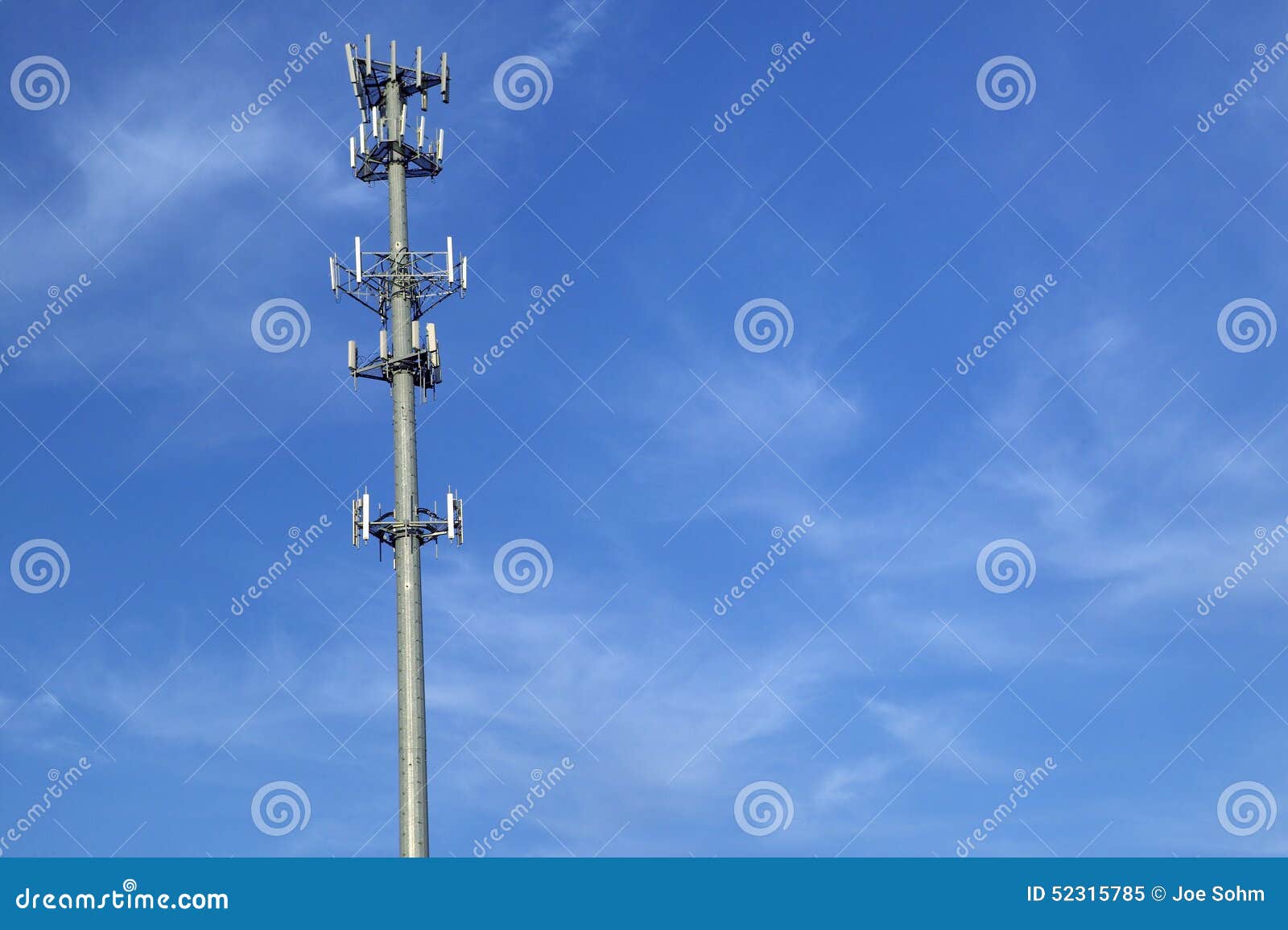 Cellular Telephone Transmission Tower, Route 95 Virginia Stock Image ...