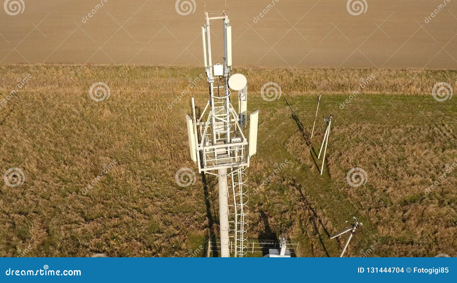 Equipment for Relaying Cellular and Mobile Signal. Cellular Tower Stock ...