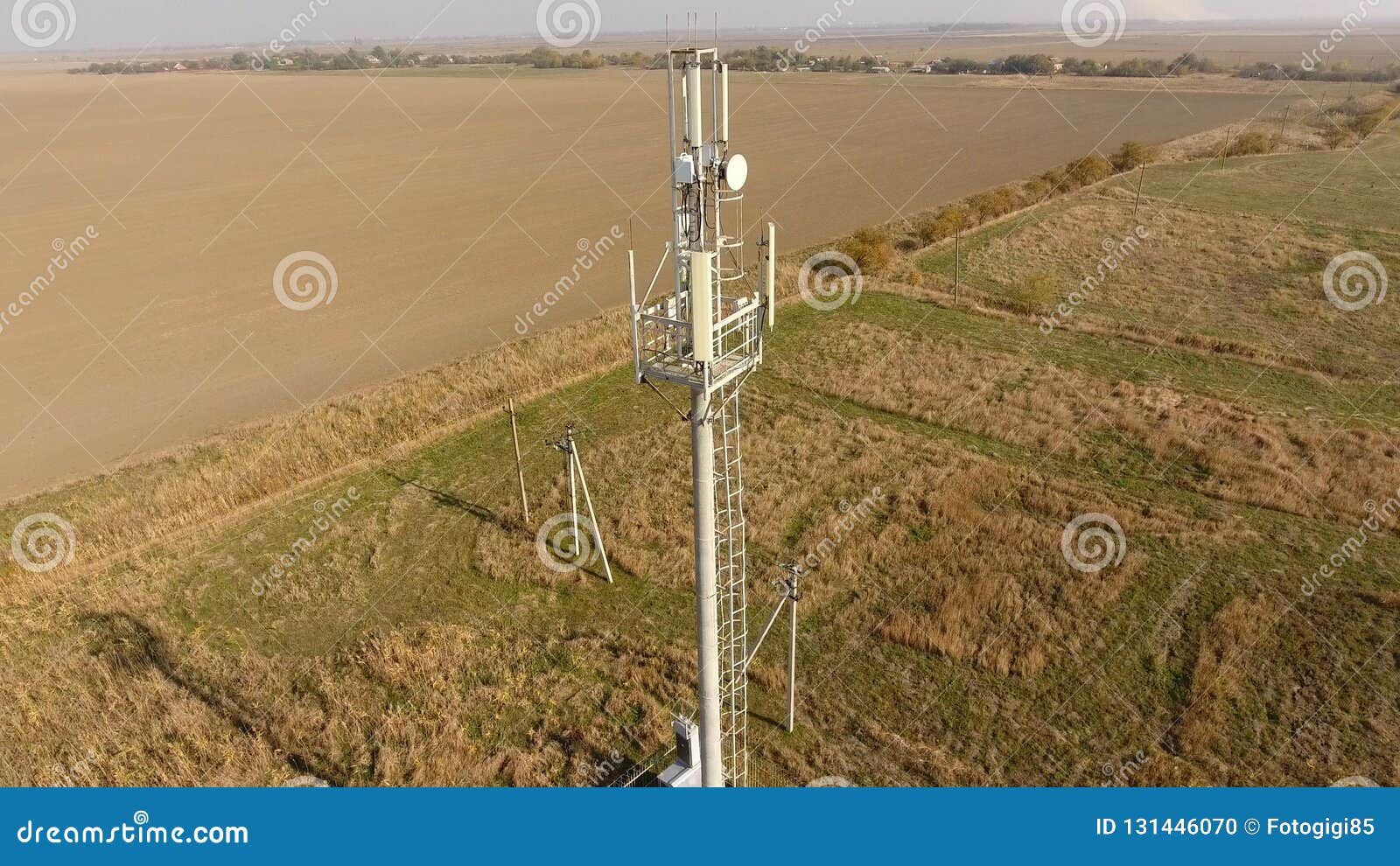 Equipment for Relaying Cellular and Mobile Signal. Cellular Tower Stock ...