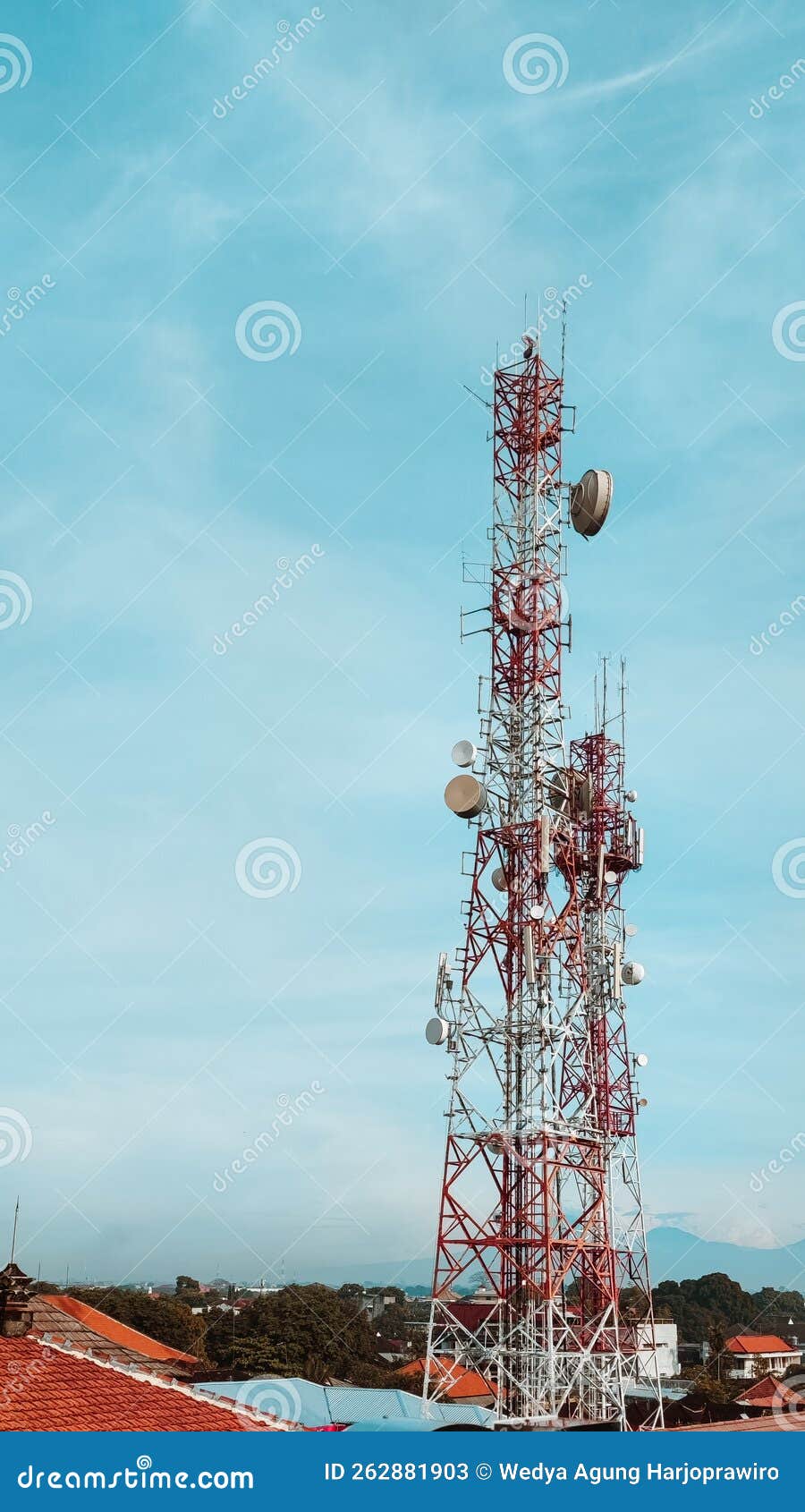 Cellular tower stock image. Image of city, cellular - 262881903