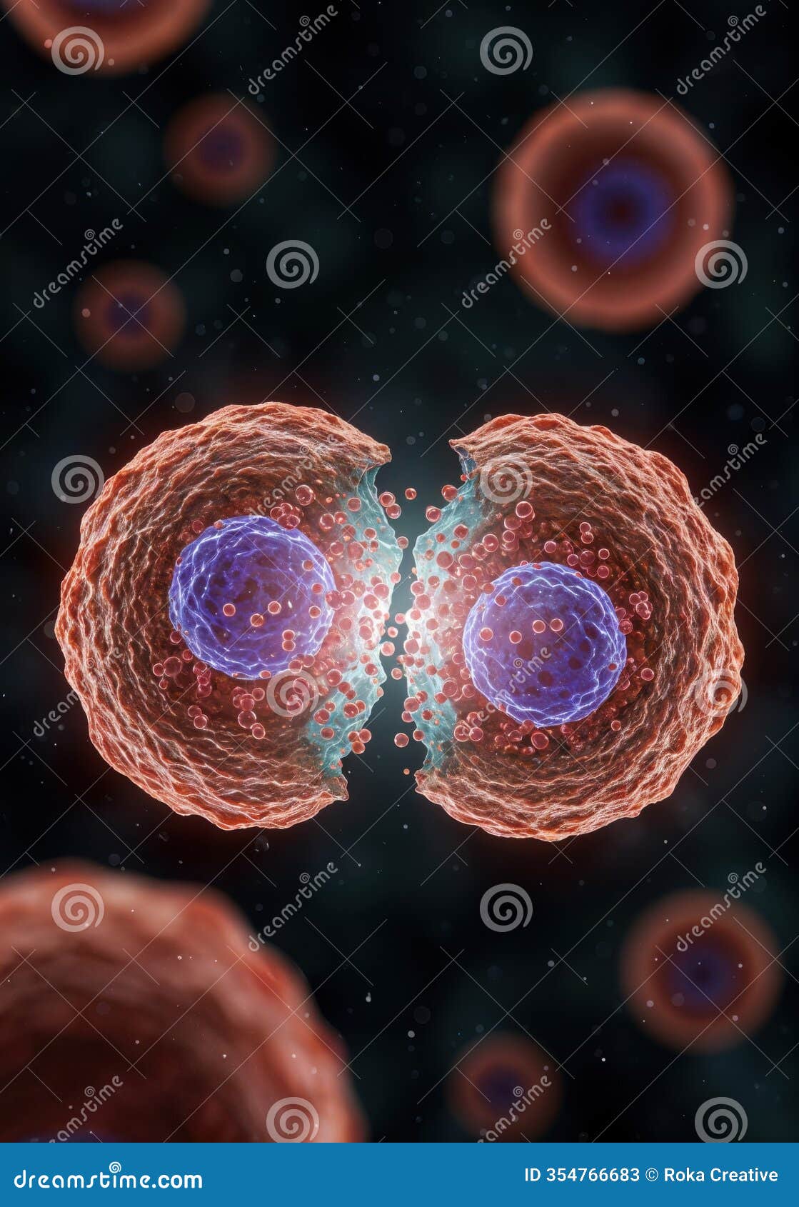"Cellular Transformation: the Intricate Process of Division" Stock ...