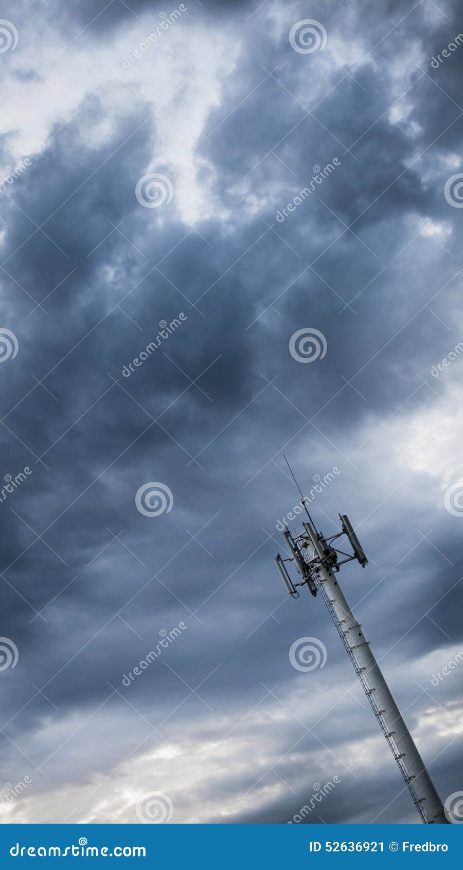 Cellular Transmission Tower Stock Image - Image of cellular, antenna ...