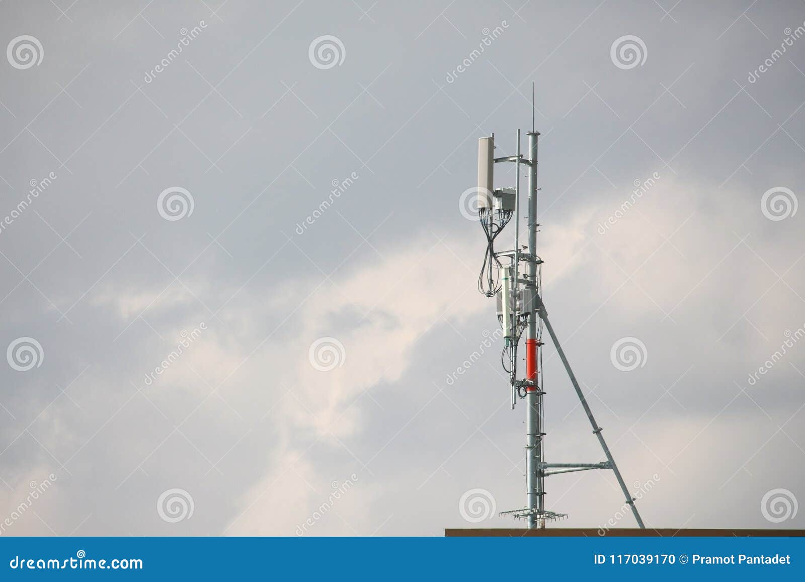 Communications, Telecommunication, Cellular Tower With Antennas Or 3G ...