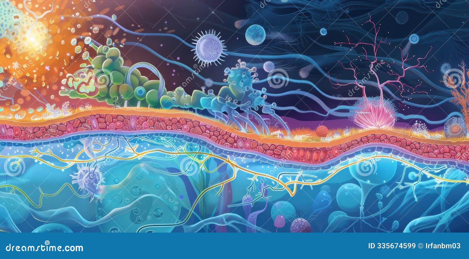 Cellular Transport. Active and Passive Transport Diagram Stock ...