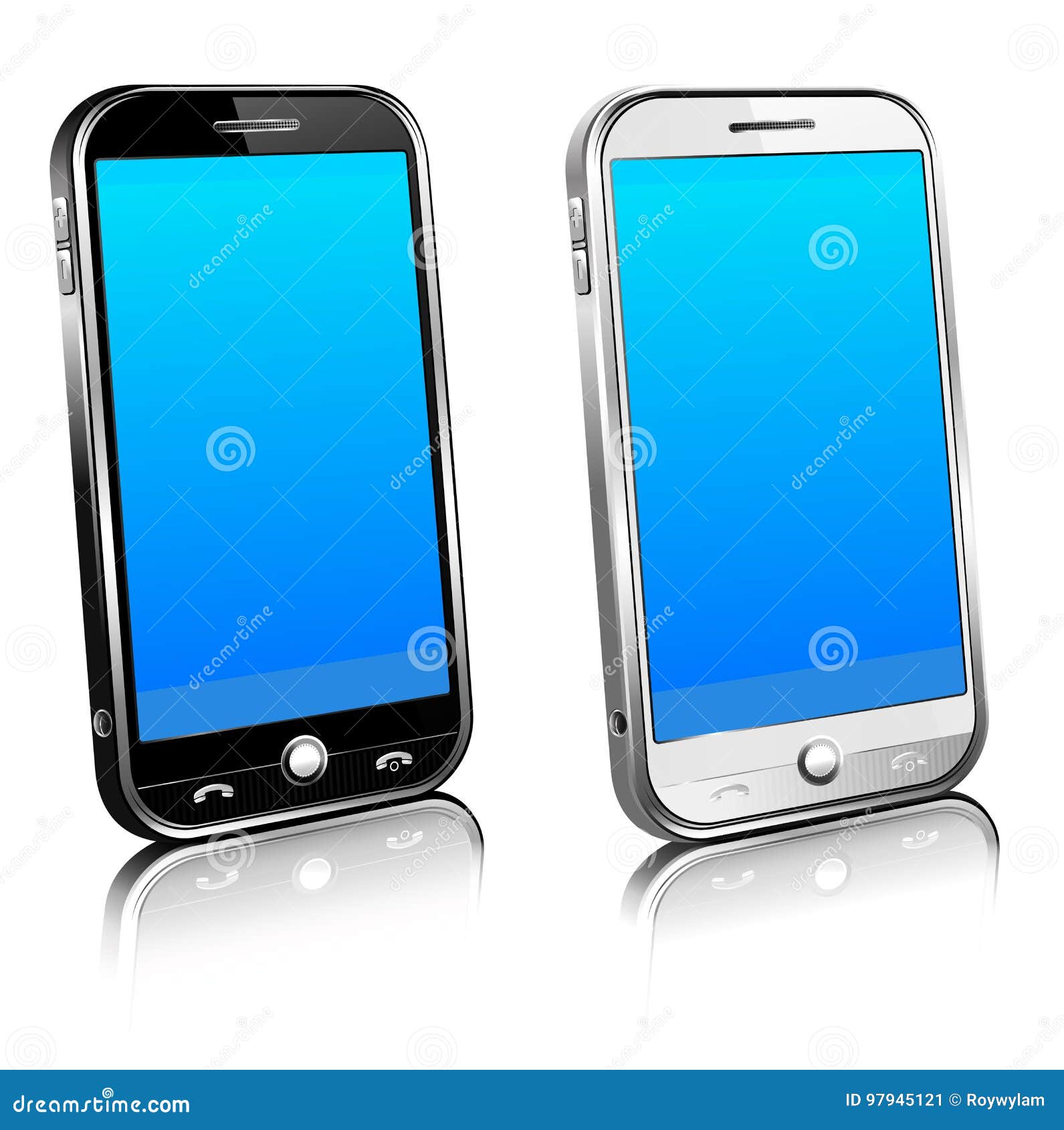 Cellulare Astuto 3D Delle Cellule Del Telefono Illustrazione Vettoriale ...