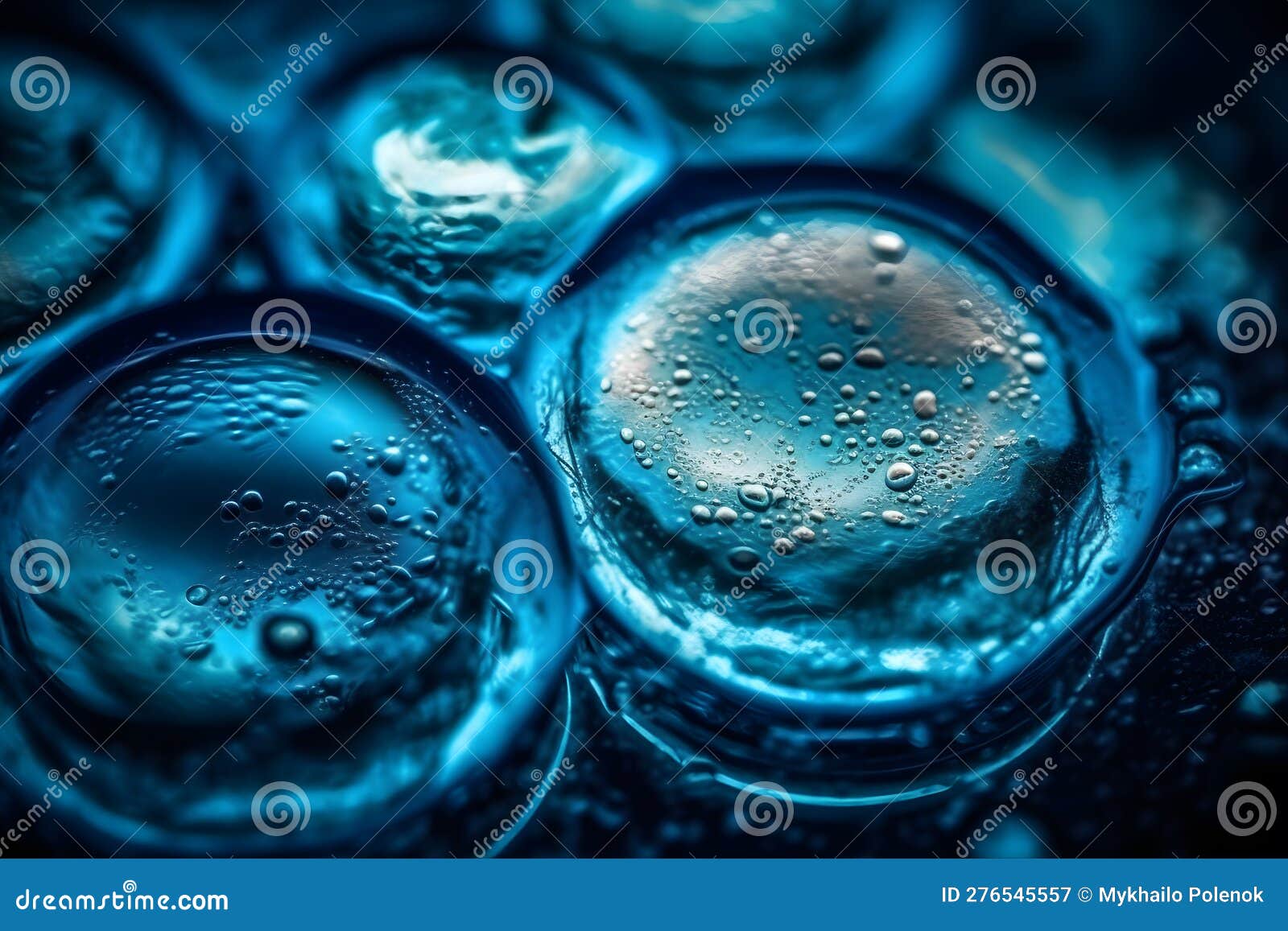 Cellule Al Microscopio. Rete Neurale Generata Illustrazione di Stock ...