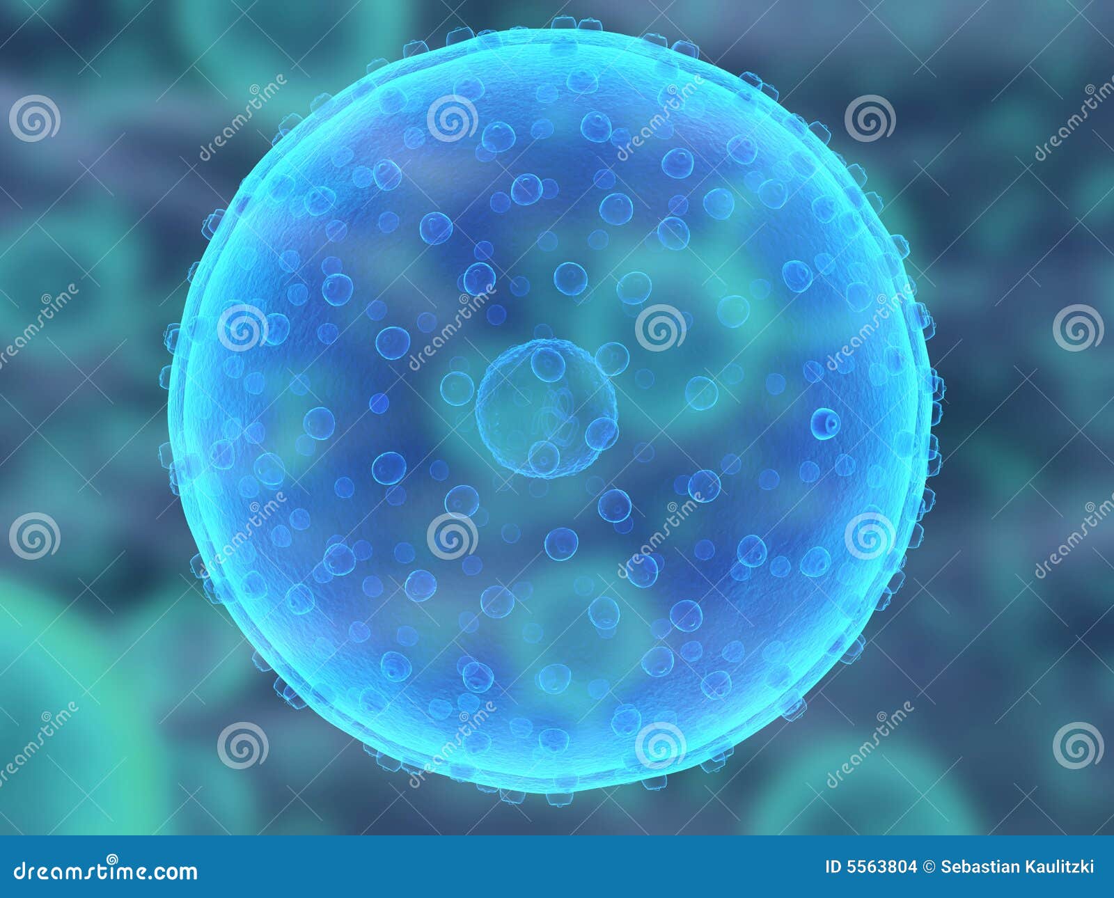 Cellule humaine illustration stock. Illustration du mauvais - 5563804