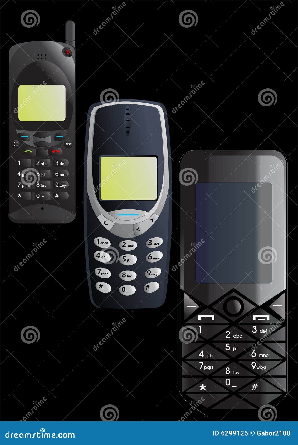 Cellule phone.cdr illustration de vecteur. Illustration du fond - 6299126