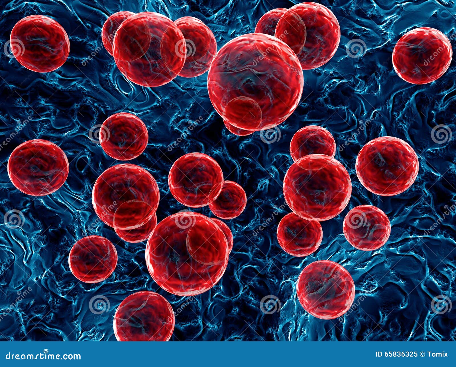 Cellules Rouges - Illustration 3D Illustration Stock - Illustration du ...