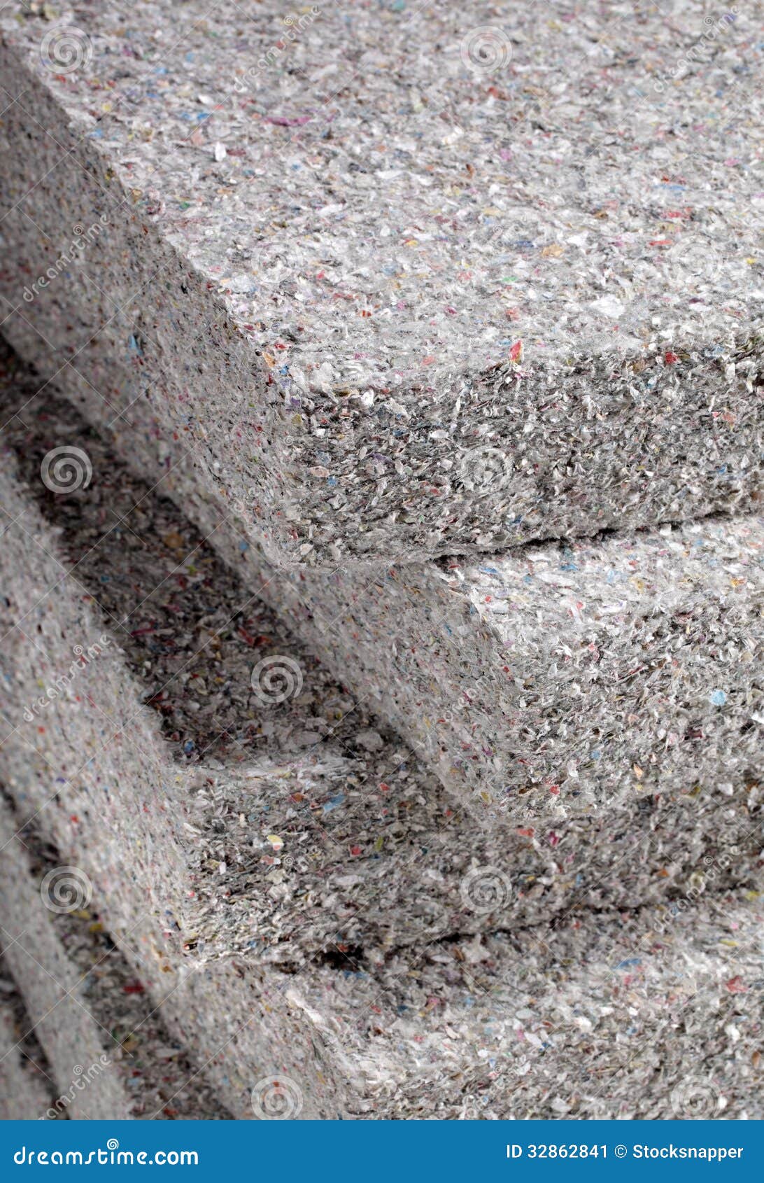 Cellulose Insulation stock image. Image of stacked, grey - 32862841
