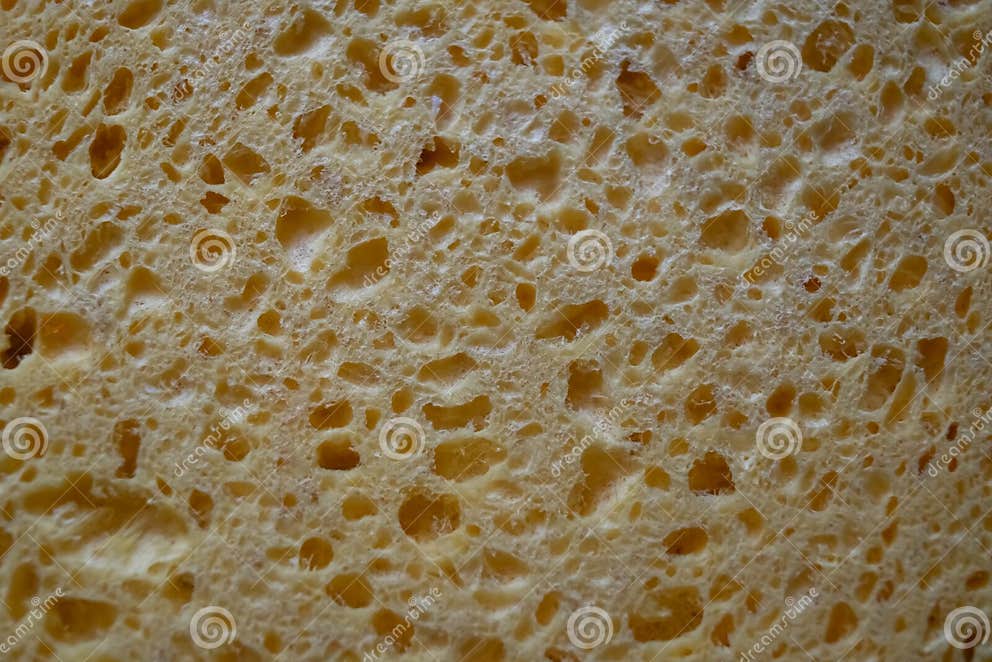 Yellow Cellulose Sponge, Close-up. Stock Photo - Image of closeup ...